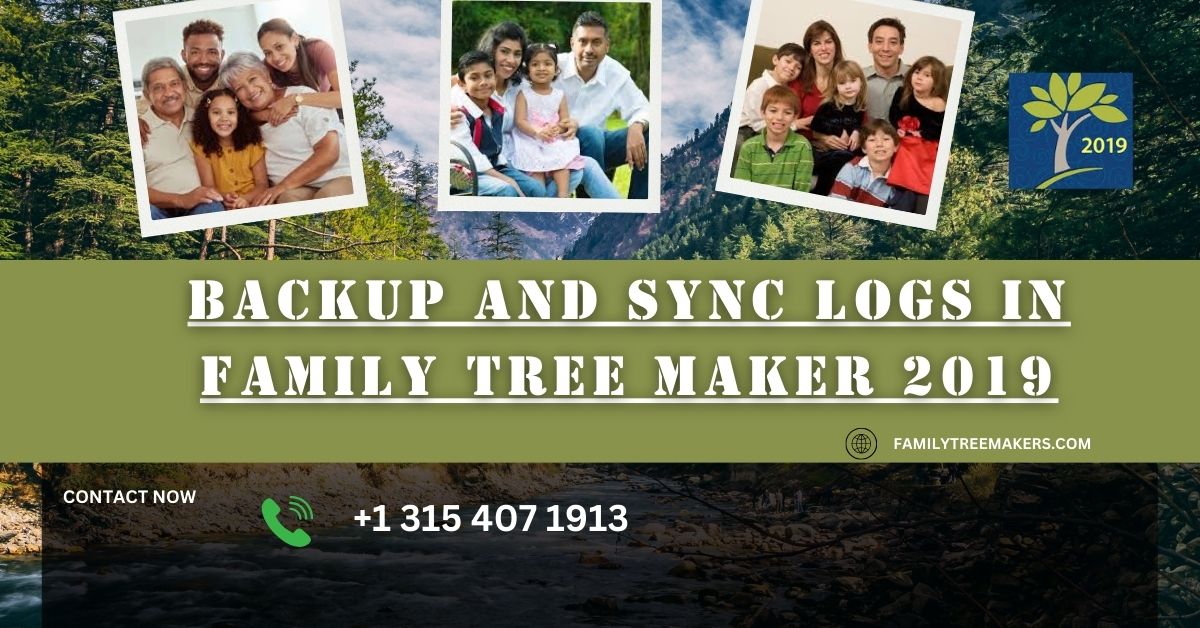 Backup and Sync Logs in FTM 2019 | Family Tree Makers